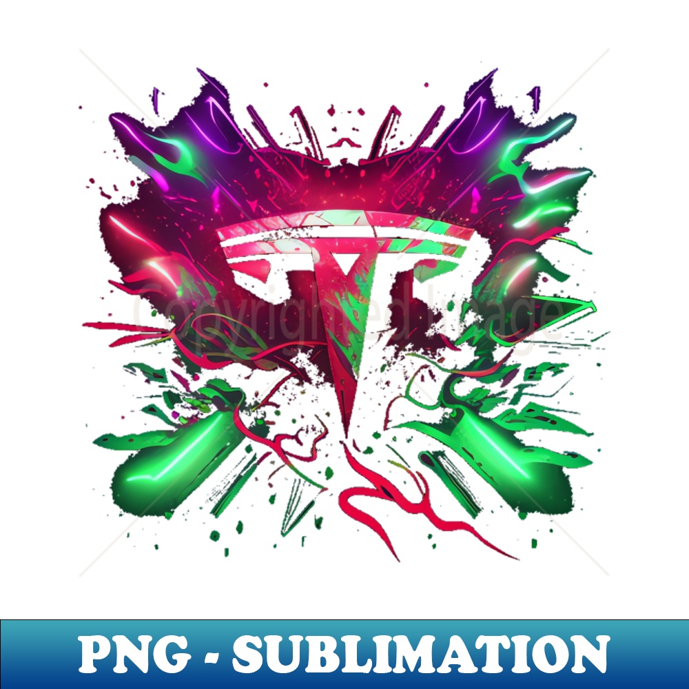 Neon Electric T - PNG Sublimation Digital Download - Unleash | Inspire ...