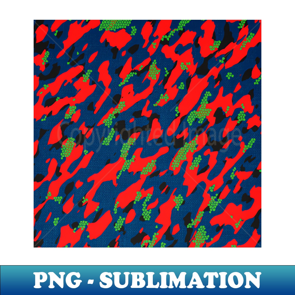 Camouflage - Red and Blue - Signature Sublimation PNG File - | Inspire ...