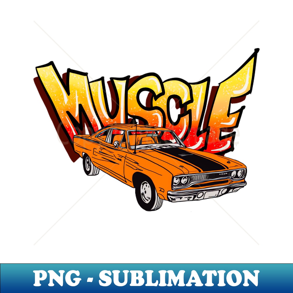 Road Runner GTX Muscle Car Design - Exclusive PNG Sublimatio | Inspire ...