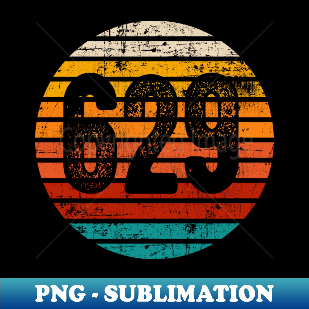 Distressed Vintage Sunset 629 Area Code - Aesthetic Sublimat | Inspire ...