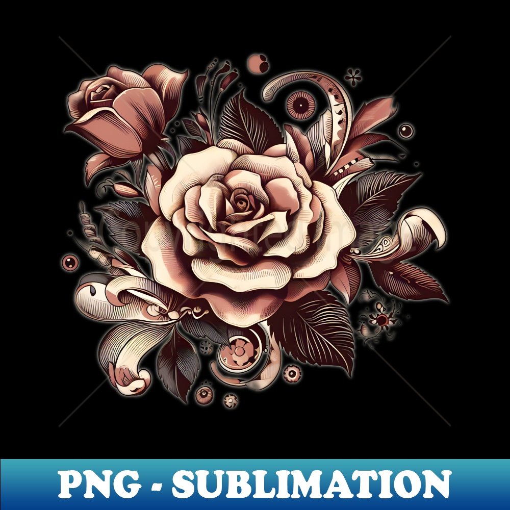 Vintage Rose - Timeless Rose Elegance - Exclusive PNG Sublim | Inspire ...