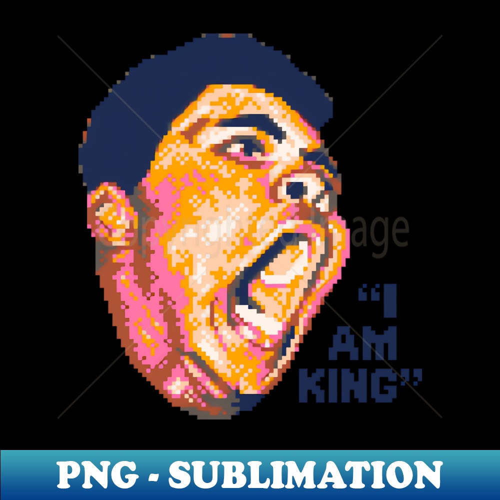 I Am King Boxer 8-bit Pixel Art - Exclusive PNG Sublimation | Inspire ...