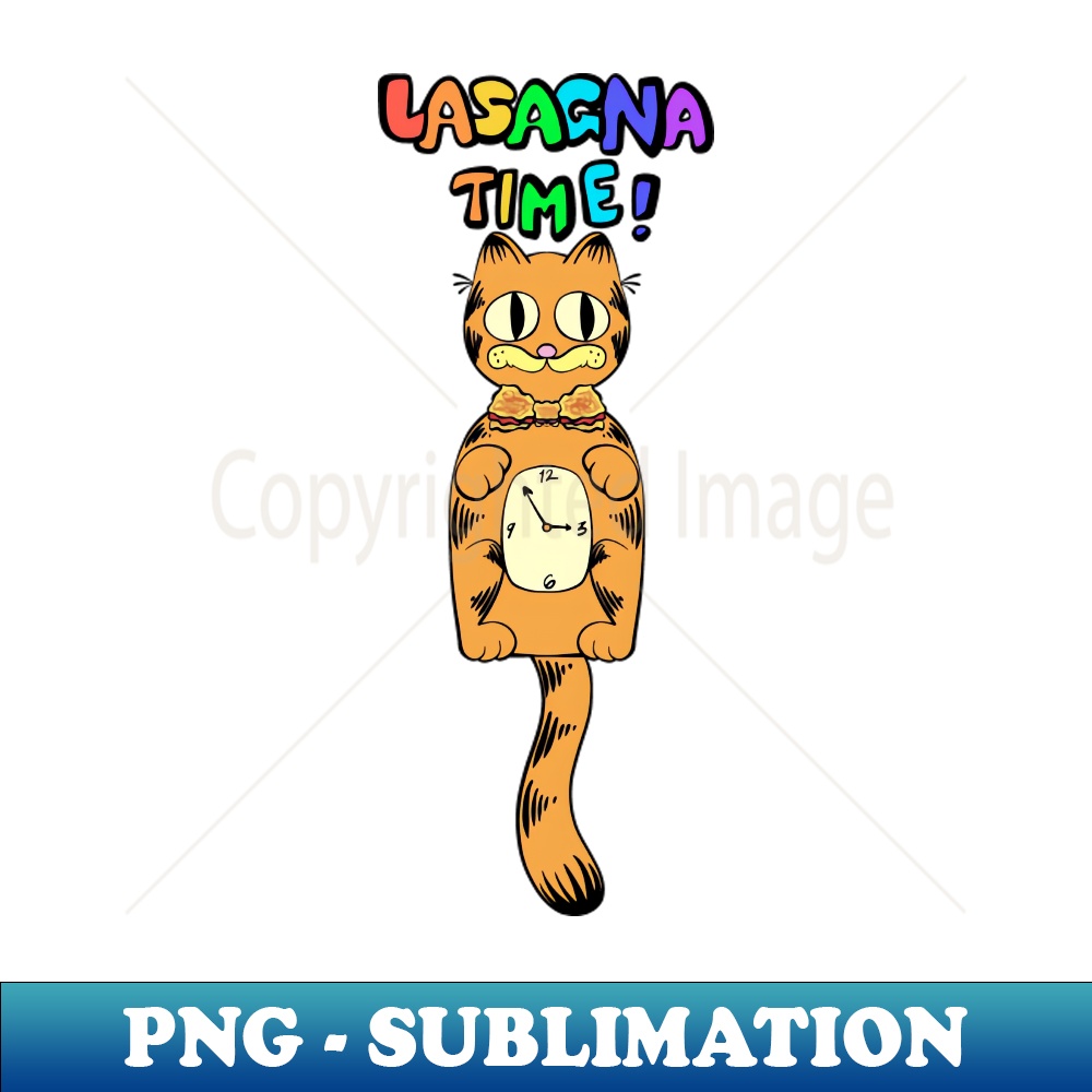 Lasagna Time Garfield Kit-Cat Clock - Artistic Sublimation D | Inspire ...