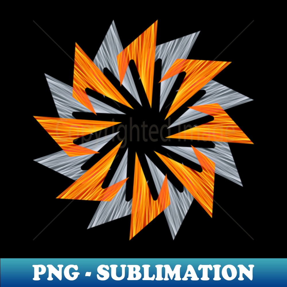 Orange and gray star - PNG Transparent Sublimation Design - | Inspire ...