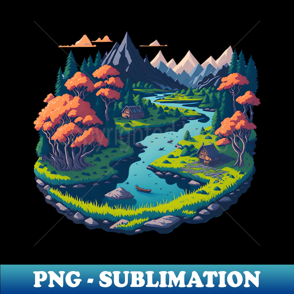 The Most Beautiful Valley - PNG Sublimation Digital Download | Inspire ...