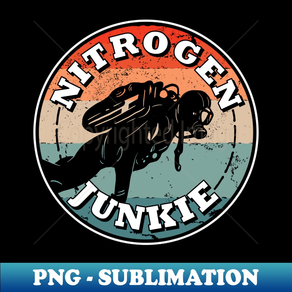 Nitrogen Junkie Funny Scuba Diver - Stylish Sublimation Digi - Inspire ...
