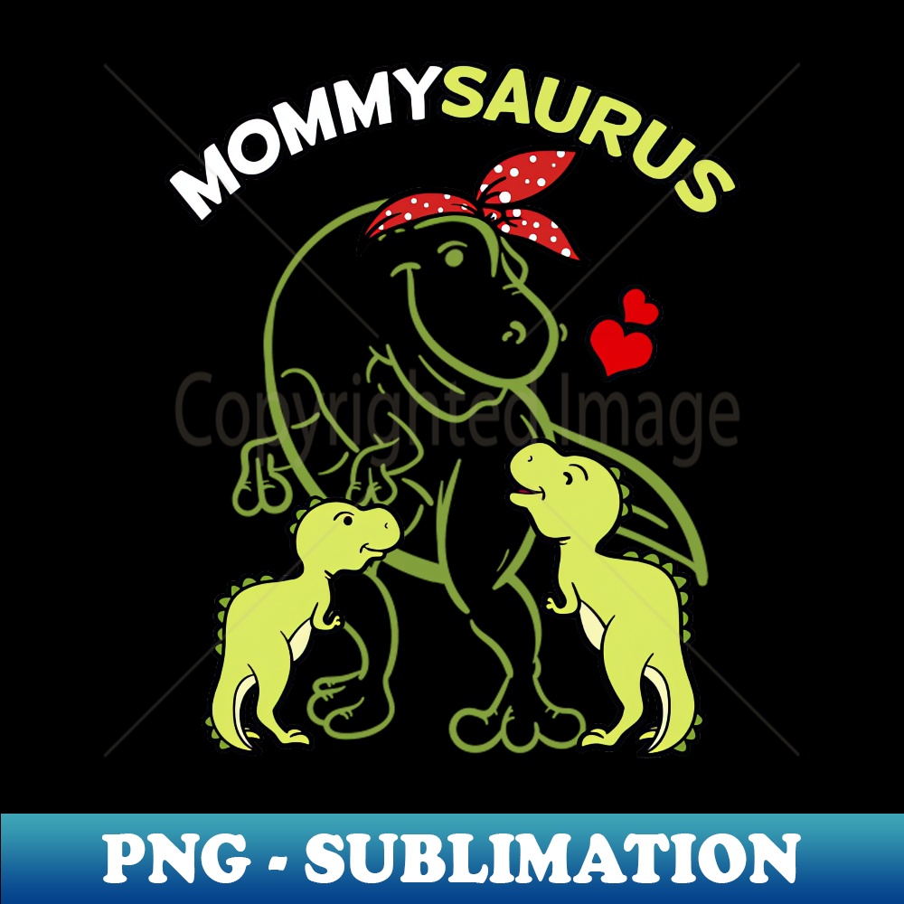 Mommysaurus Mommy 2 Kids Dinosaur Mom Mothers Day - Premium | Inspire ...