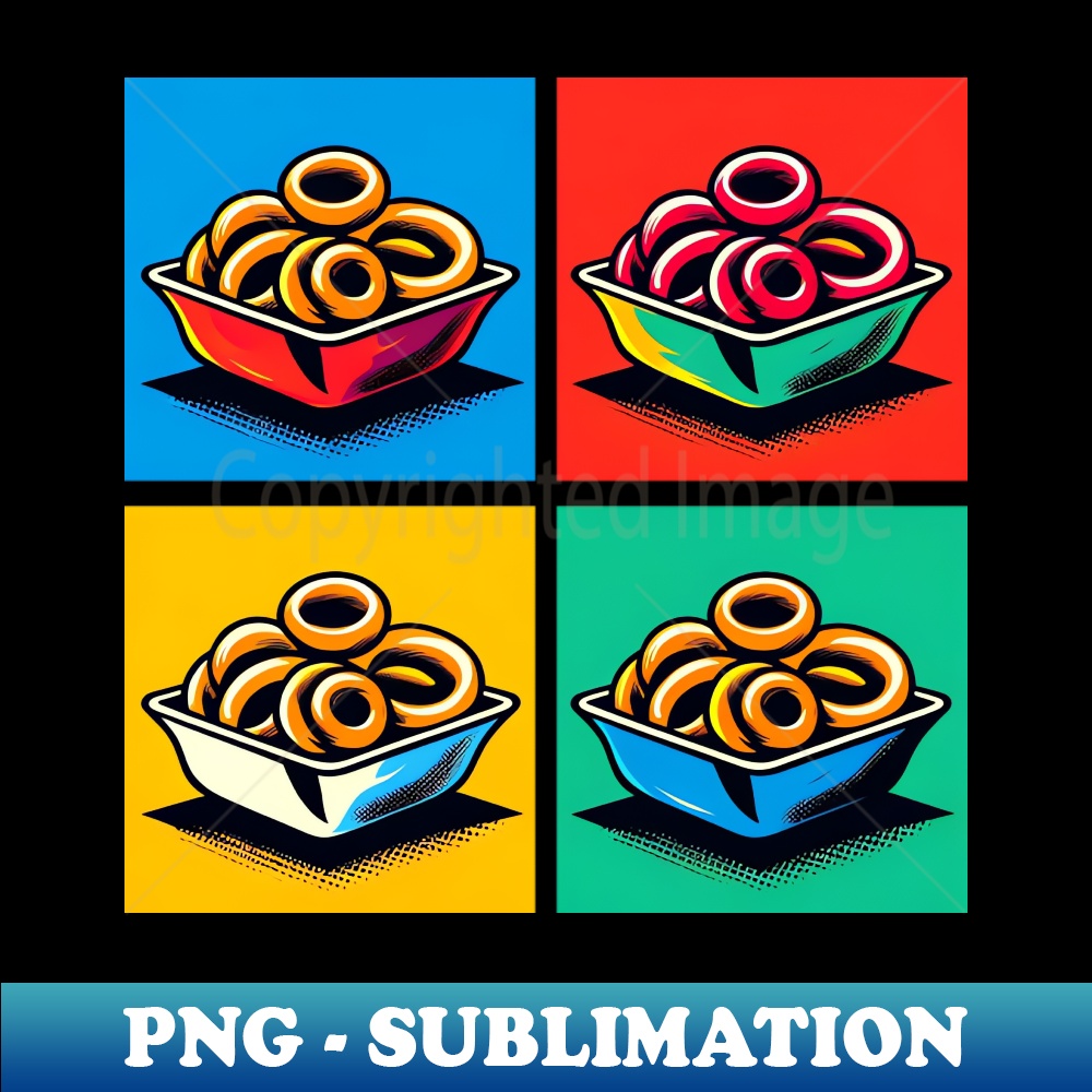 Pop Onion Ring Art - Vintage Food - Decorative Sublimation P | Inspire ...