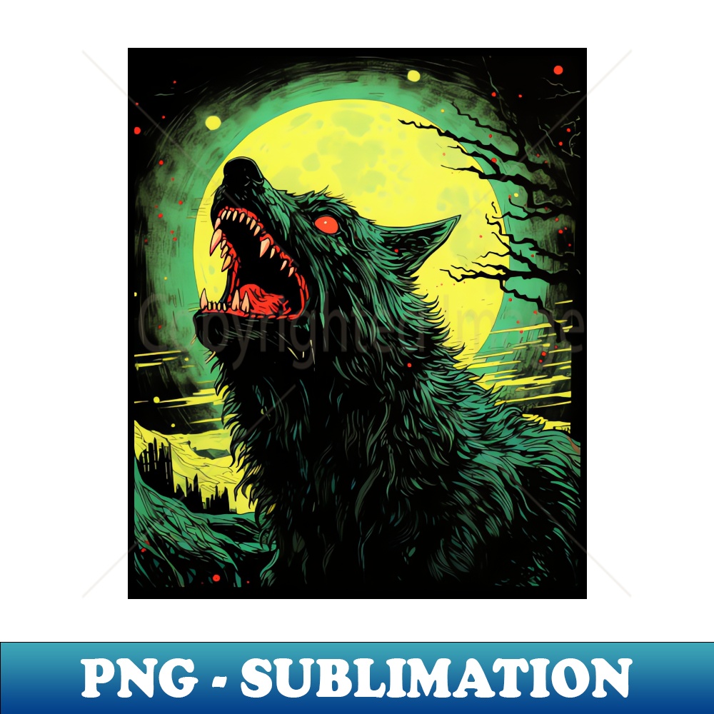 Creepy Wolf - PNG Transparent Sublimation File - Enhance You | Inspire ...