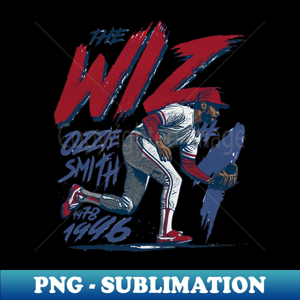 Ozzie Smith St Louis Wiz - PNG Sublimation Digital Download | Inspire Uplift