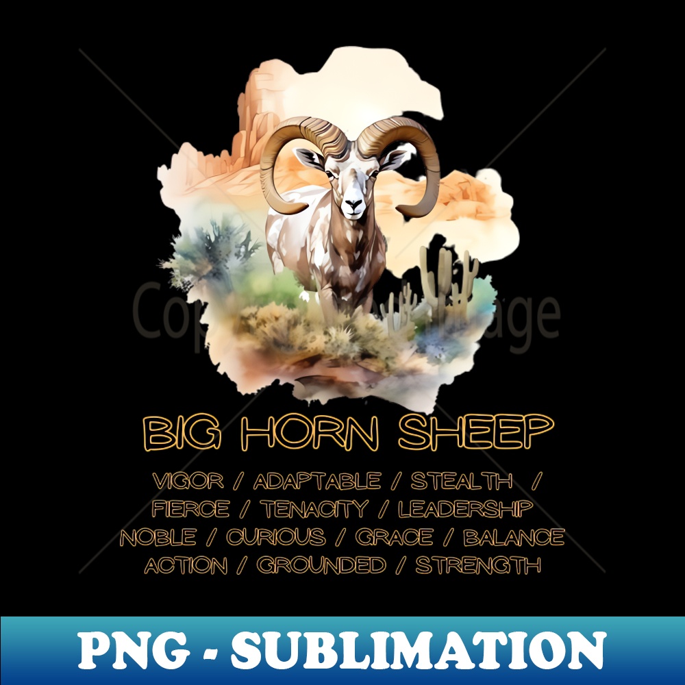 Spirit Power Animal Guide Totem BIG HORN SHEEP Mascot Symbol | Inspire ...