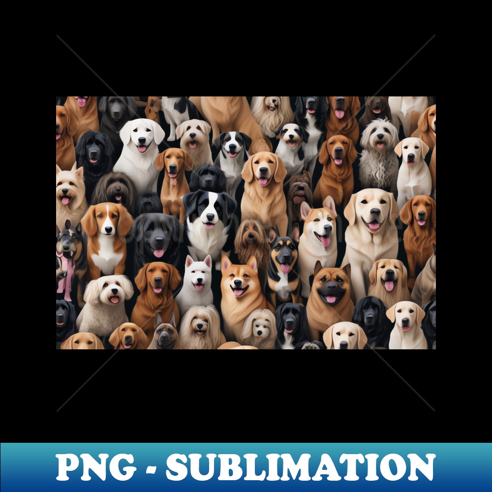 Dogs posing for a photo - Signature Sublimation PNG File - I | Inspire ...