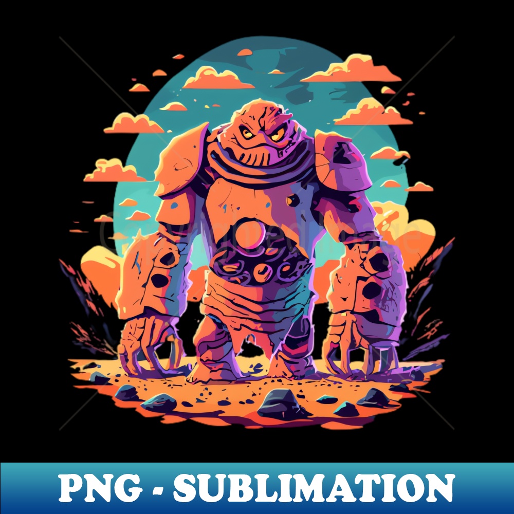 Rock Monster Posing T-Shirt Design - PNG Sublimation Digital | Inspire ...