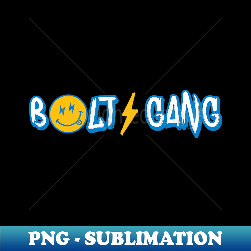 Chargers Smiley Bolt Gang logo - Elegant Sublimation PNG Dow | Inspire ...