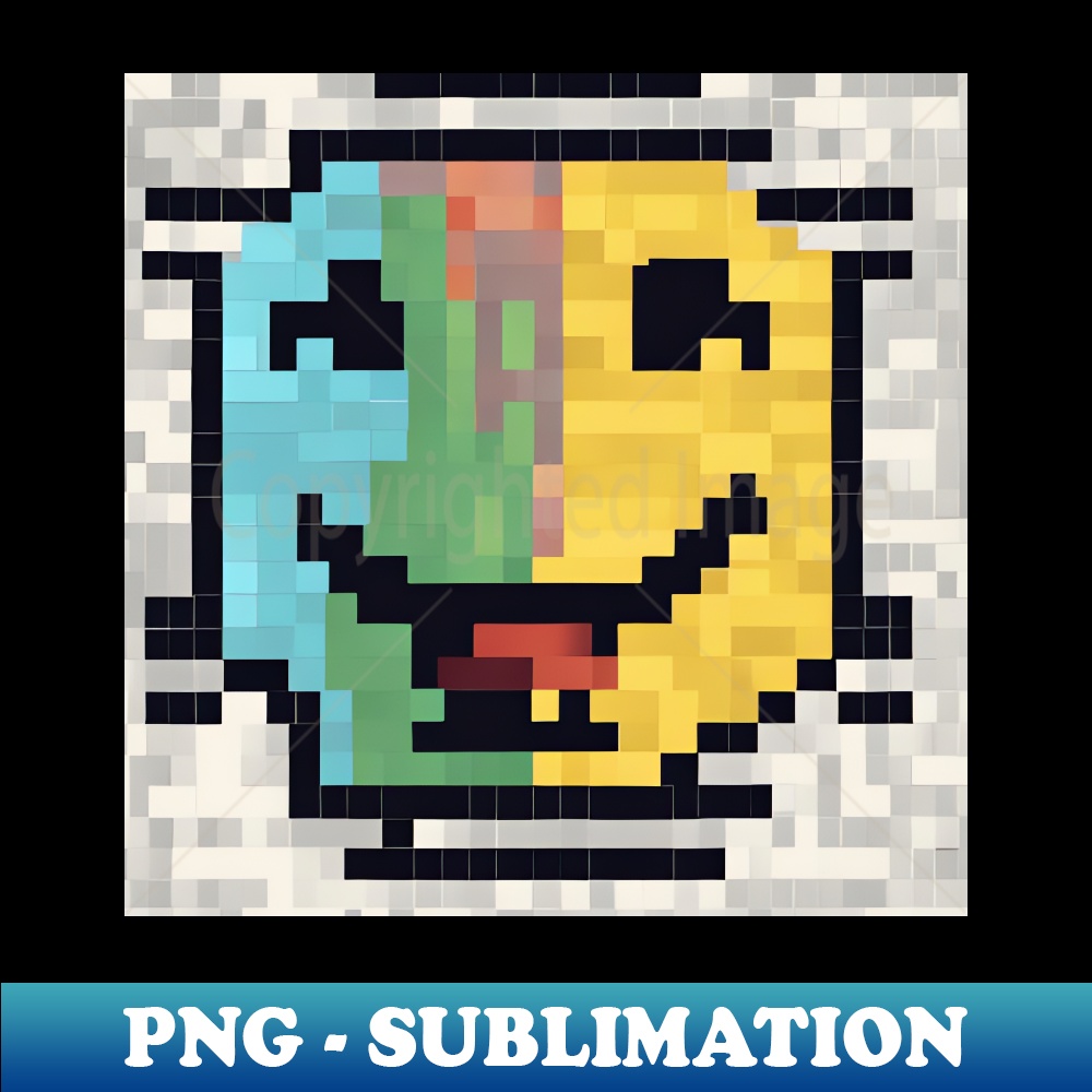 Pixel Smile - Premium PNG Sublimation File - Enhance Your Ap - Inspire ...