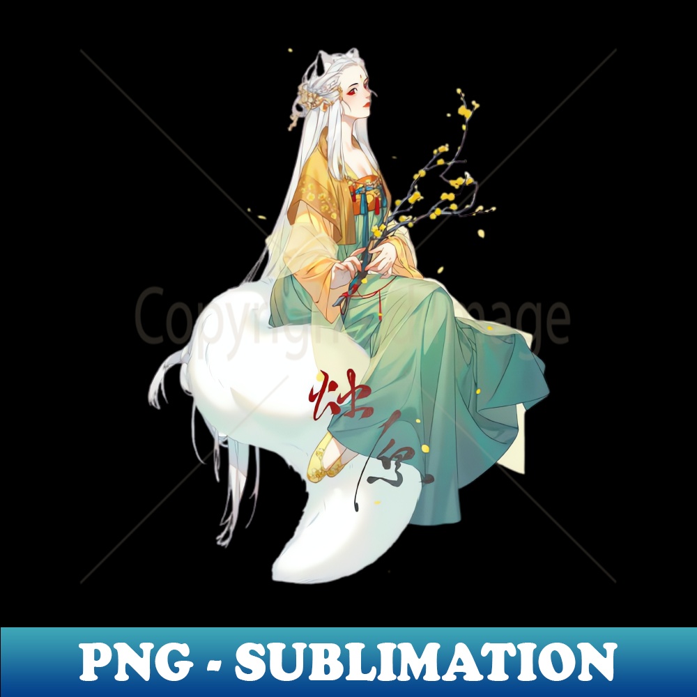 Fairy Girl Fanart Japanese Art - Sublimation-Ready PNG File - Inspire ...