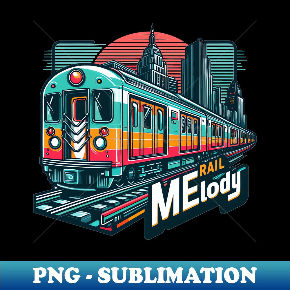 Subway Train Rail Melody - PNG Transparent Sublimation Desig | Inspire ...