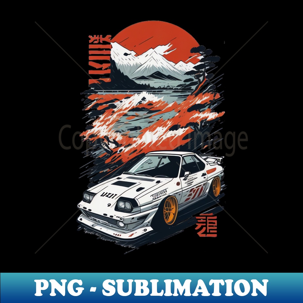 Red white and dark blue mountain lake JDM car design - Premi | Inspire ...