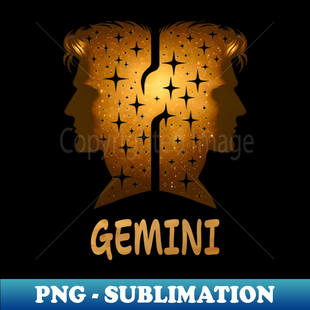 silhouette golden Gemini Zodiac Sign Astrology born May and | Inspire ...