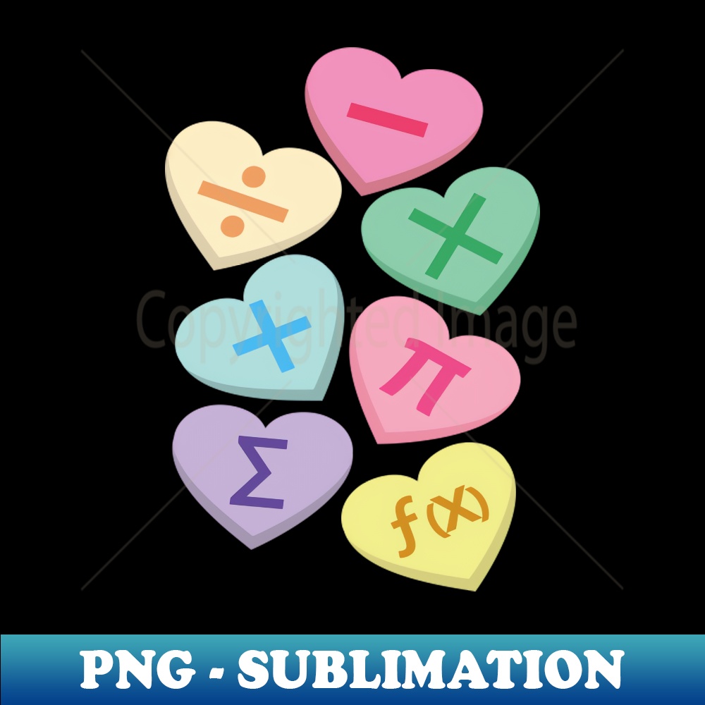 Funny Math Teachers Valentines Day Hearts With Math Symbols | Inspire ...
