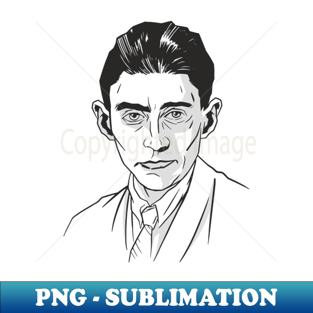 Hand drawn portrait of Franz Kafka - PNG Transparent Digital | Inspire ...