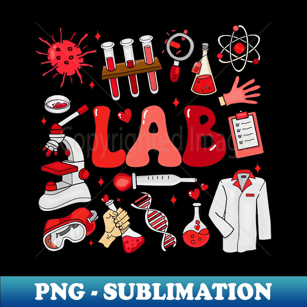 Retro Groovy Valentines Lab Tech Medical Laboratory Science | Inspire ...