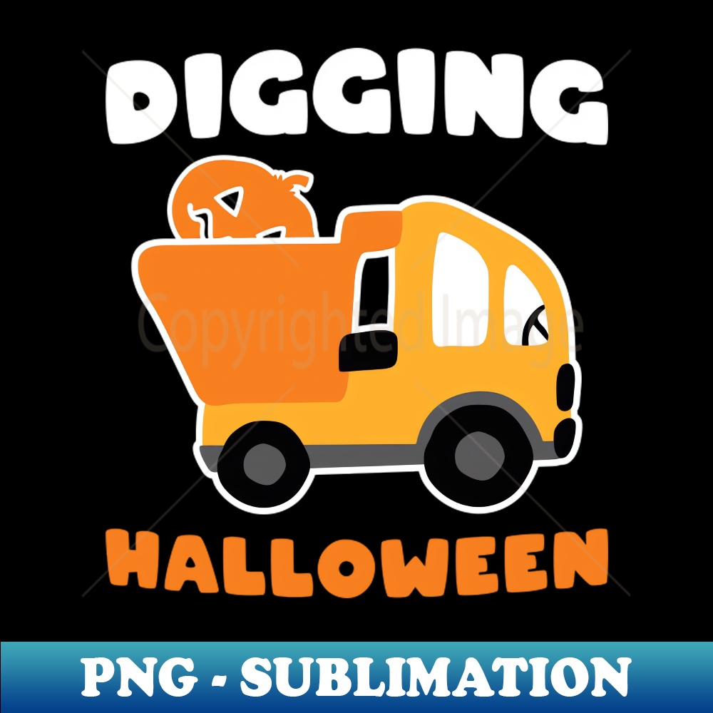 Digging Halloween Construction Vehicle Excavator Truck - Hig | Inspire ...