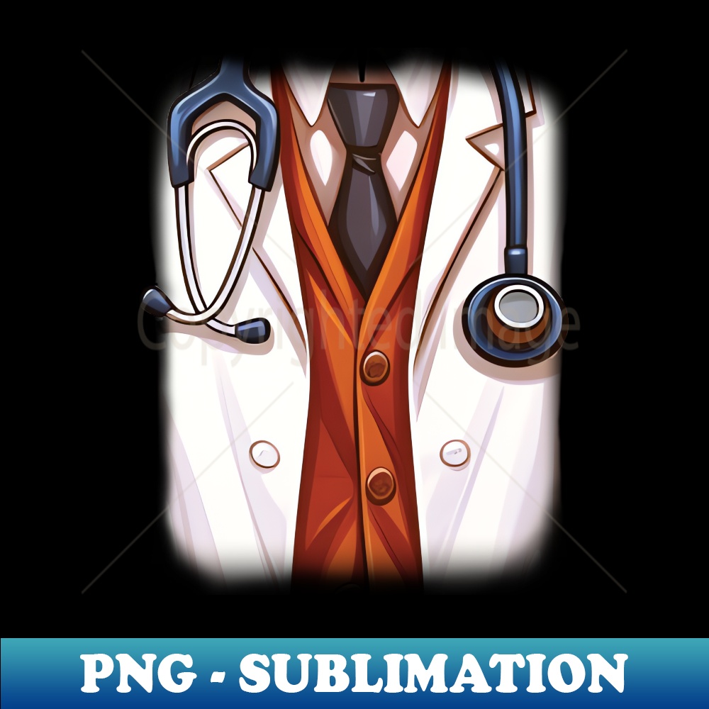Doctor Coat Simple Medical Halloween Costume - Digital Subli | Inspire ...