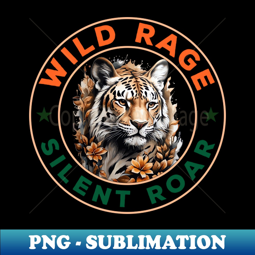 Wild Rage Silent Roar - PNG Transparent Digital Download Fil - Inspire ...