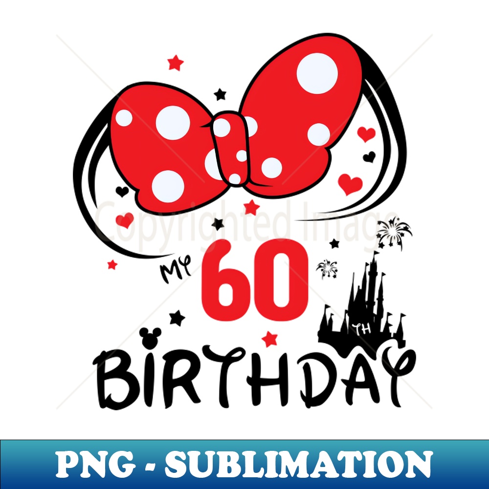 60th birthday - PNG Transparent Digital Download File for Su - Inspire ...