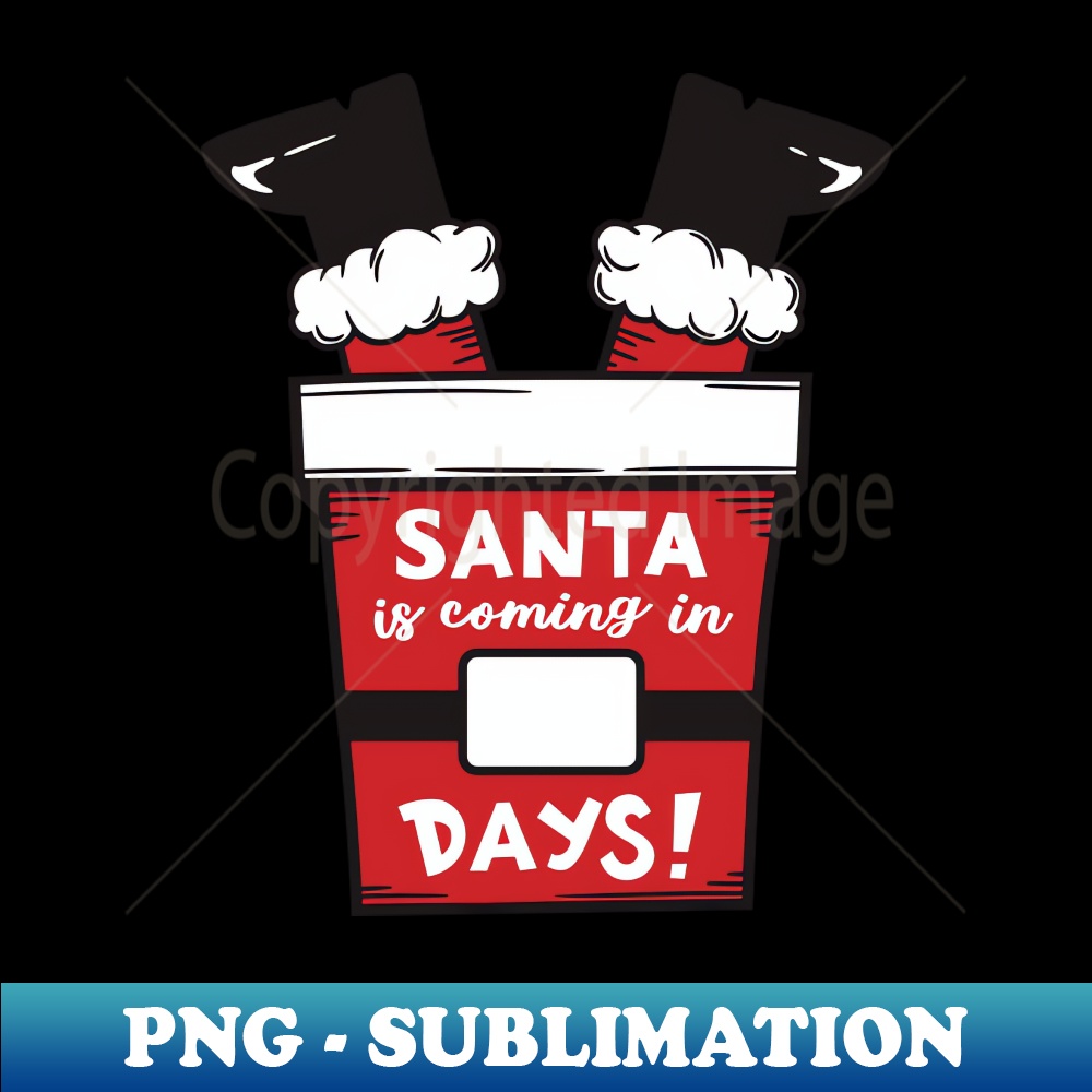Santa Countdown - Exclusive PNG Sublimation Download - Captu | Inspire ...