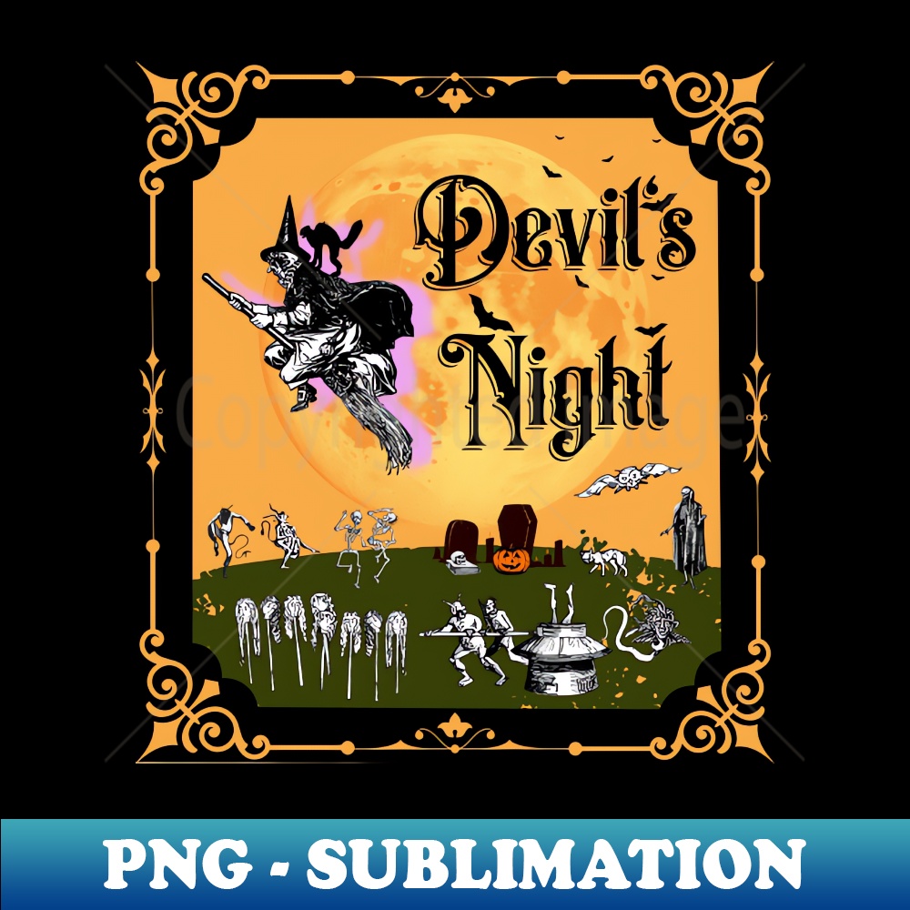 Devils Night - PNG Transparent Digital Download File for Sub | Inspire Uplift