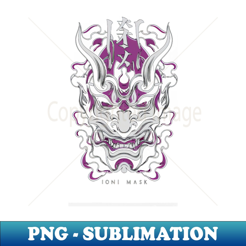 Oni mask - PNG Transparent Sublimation Design - Enhance Your - Inspire ...