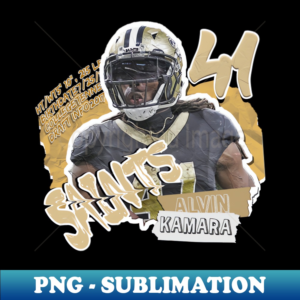 Alvin Kamara Superstar - High-Quality PNG Sublimation Downlo | Inspire ...