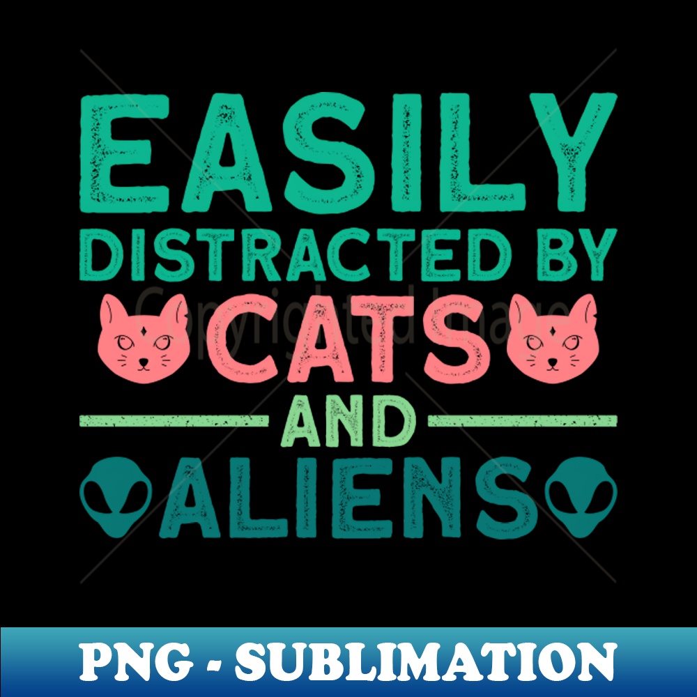 Easily Distracted By Cats And Aliens - Alien Cat Kitten - De | Inspire ...