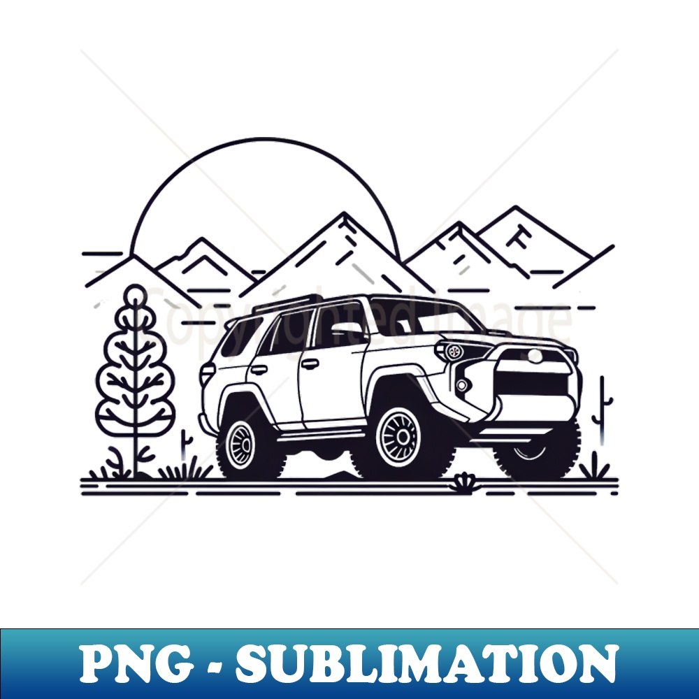 Toyota 4runner 4x4 Offroad Minimalist - Instant Sublimation | Inspire ...