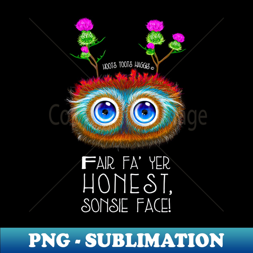 Wee Scottish Haggis Sonsie Face - Instant PNG Sublimation Do | Inspire ...