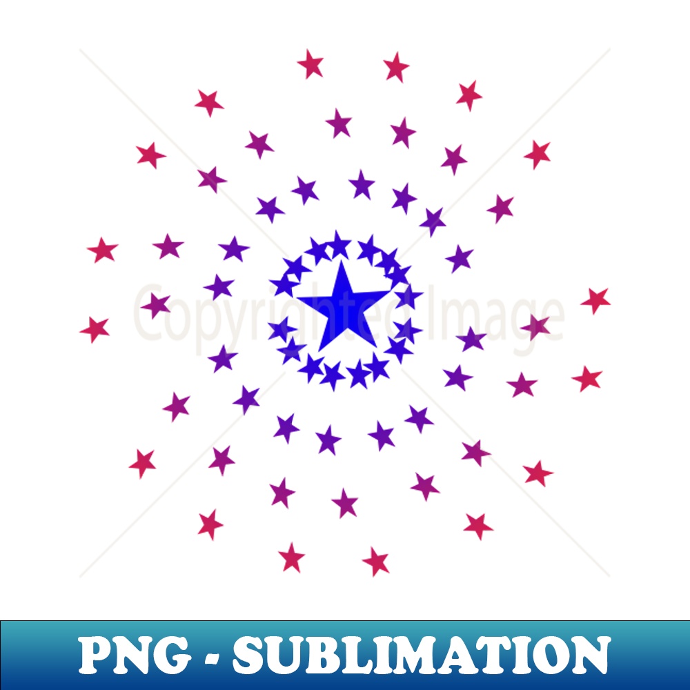 Stars in Red and Blue - Digital Sublimation Download File - | Inspire ...