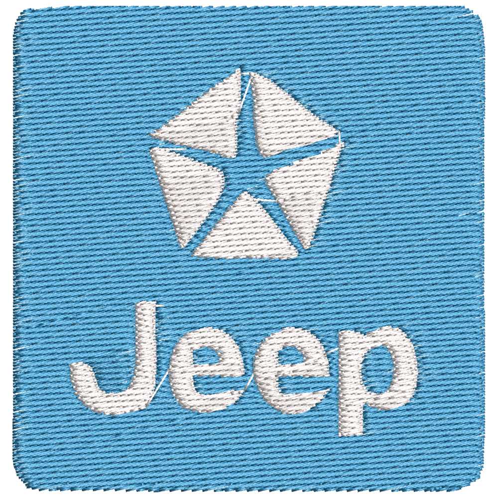 Jeep Logo Embroidery Design Sport Car Brand Embroidery | Inspire Uplift
