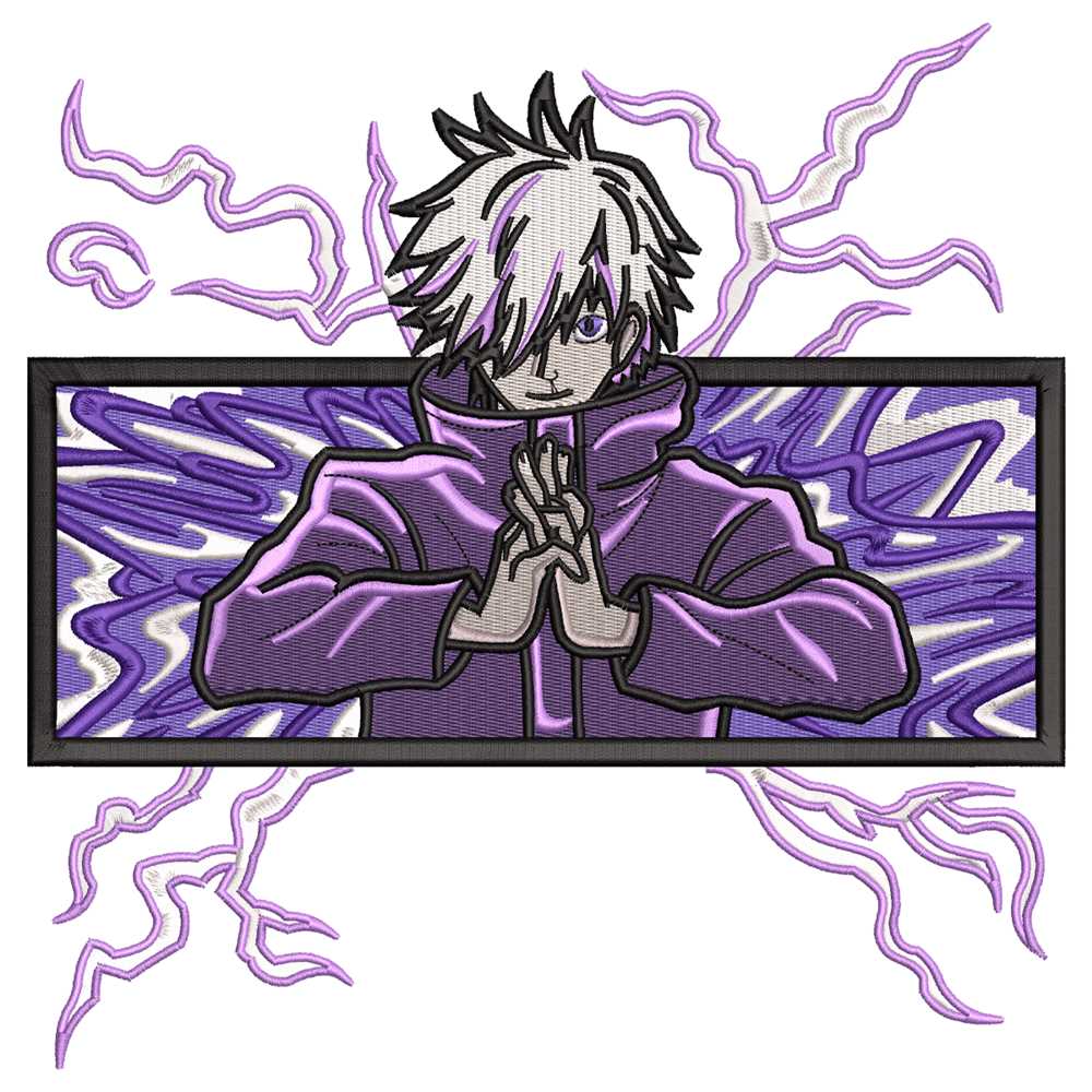 Gojo Satoru Overpowered Embroidery Design Jujutsu Kaisen Ani - Inspire ...