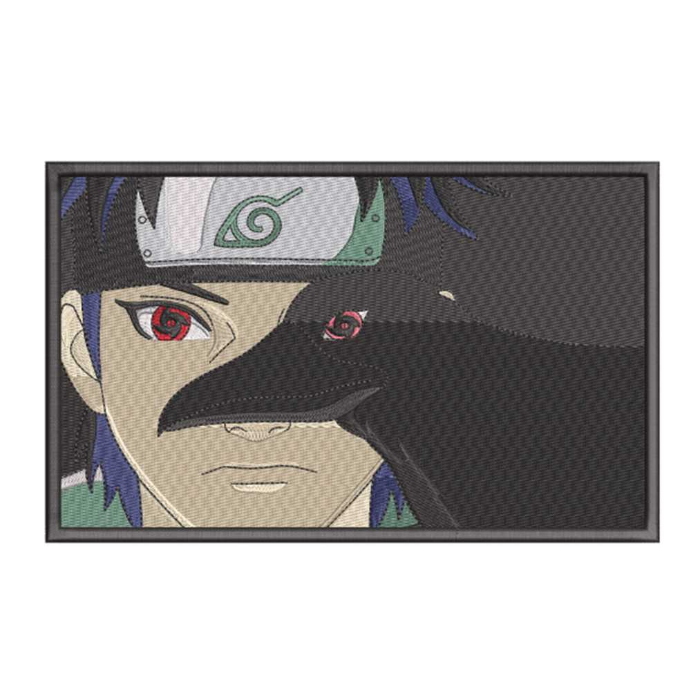 Shisui With Crow Anime Naruto Embroidery Design Instant Down | Inspire ...