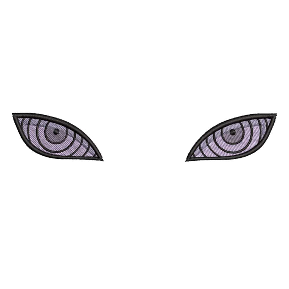 Rinnegan Eyes Embroidery Design Download Anime Naruto Embroi - Inspire ...