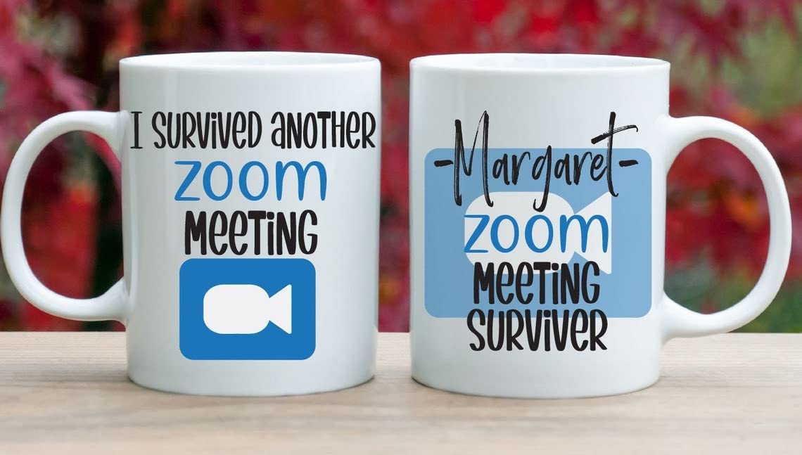 Personalized I Survied Another Zoom Meeting Coffee Mug, Zoom | Inspire ...