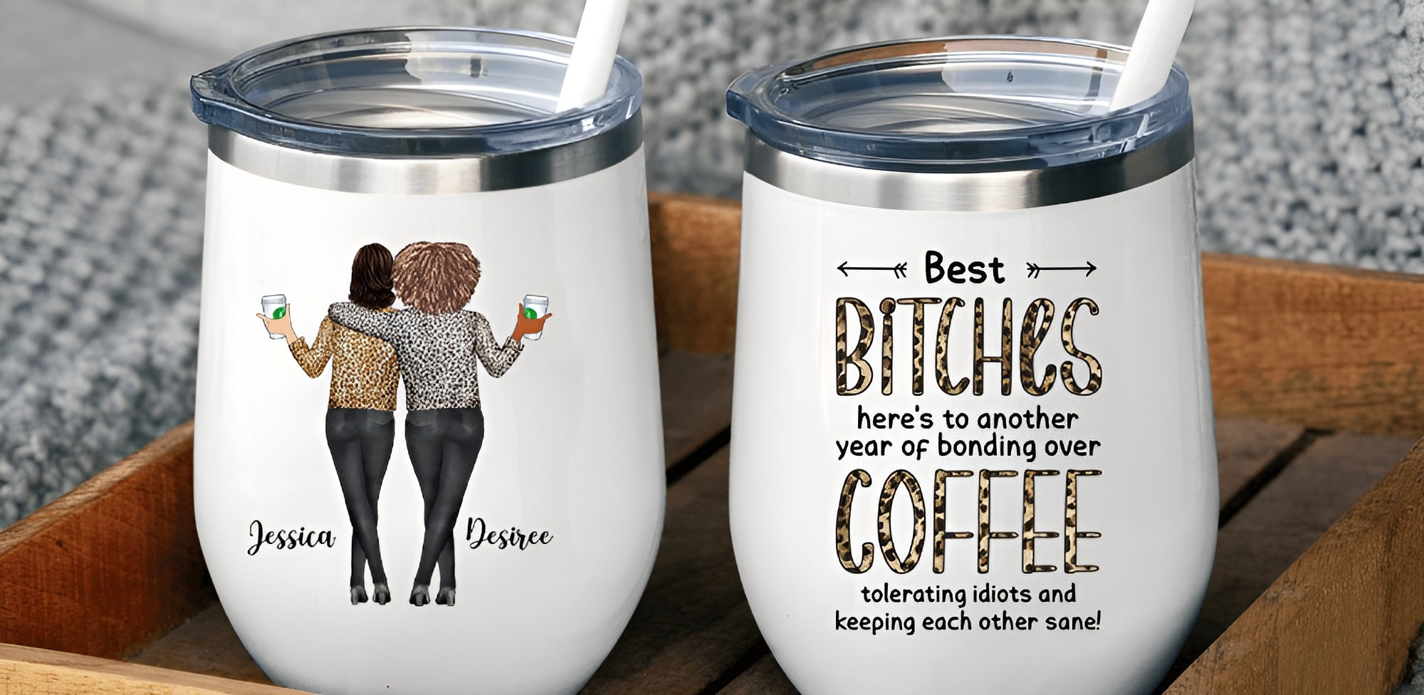 Personalized Best Friends Gift, Custom Bestie Mug, BFF Tumbl - Inspire ...
