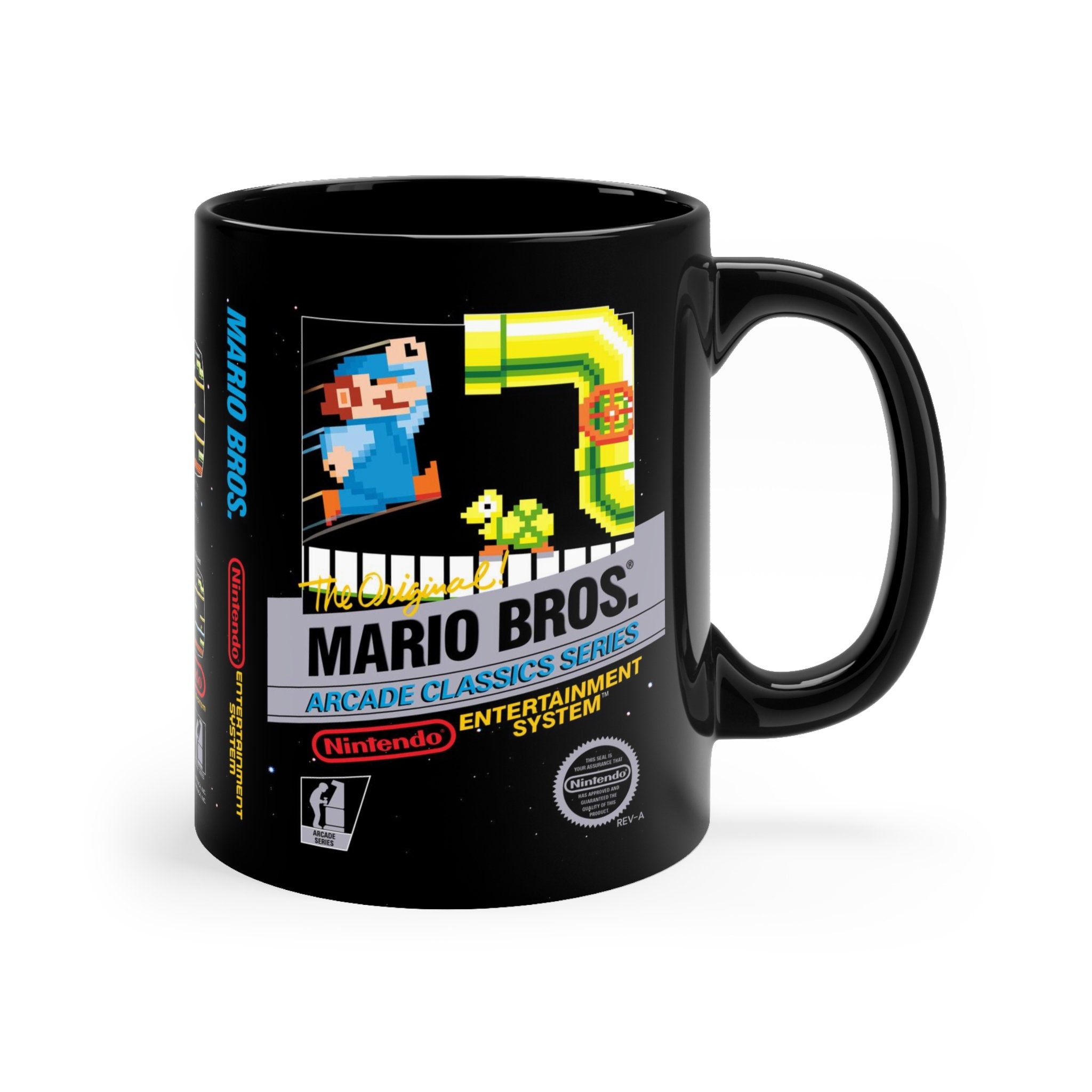 Mario Bros pipe NES 8 bit game box cover famicom Accent Coff | Inspire ...