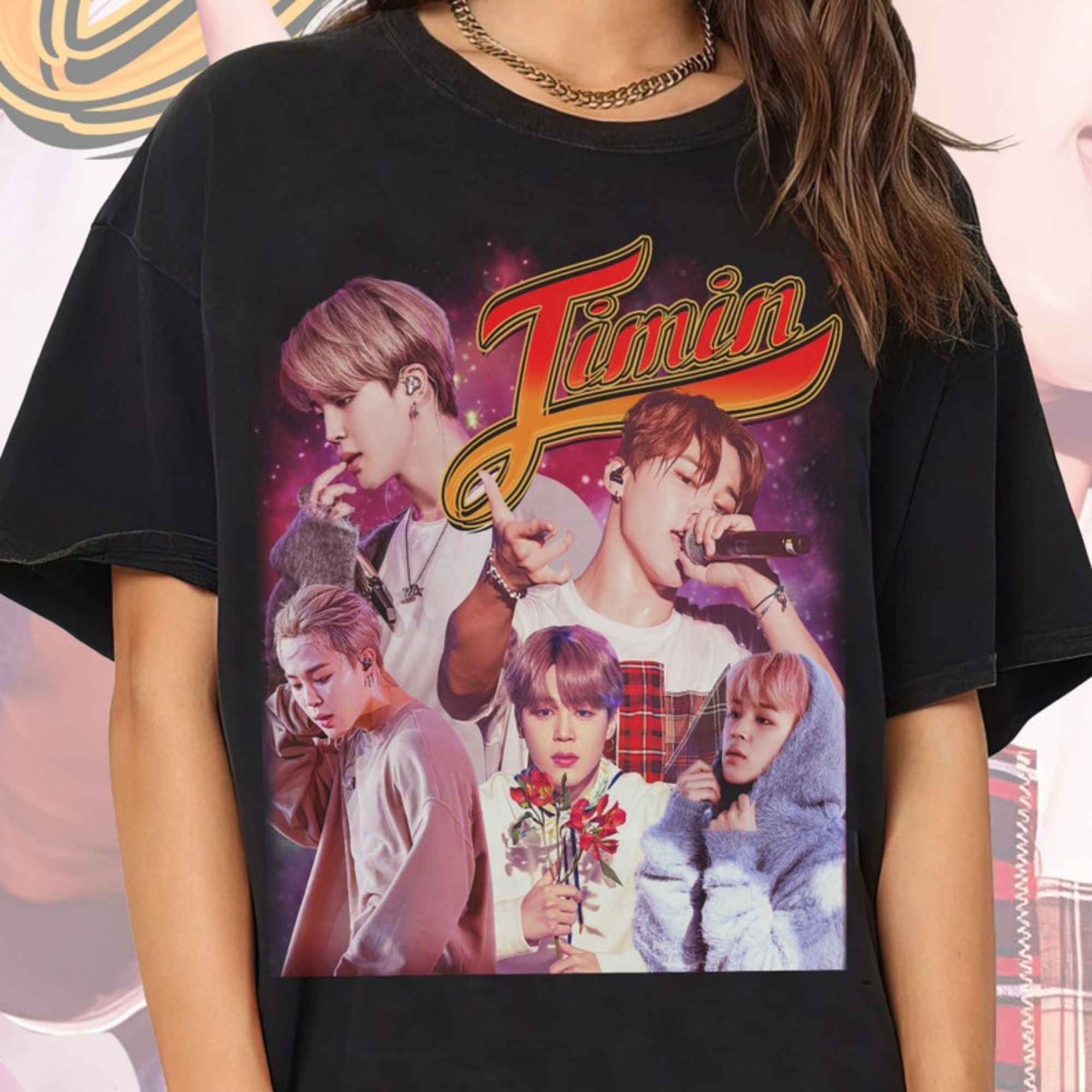 jimin shirt vintage 90s style shirt unisex homage t shir | Inspire Uplift