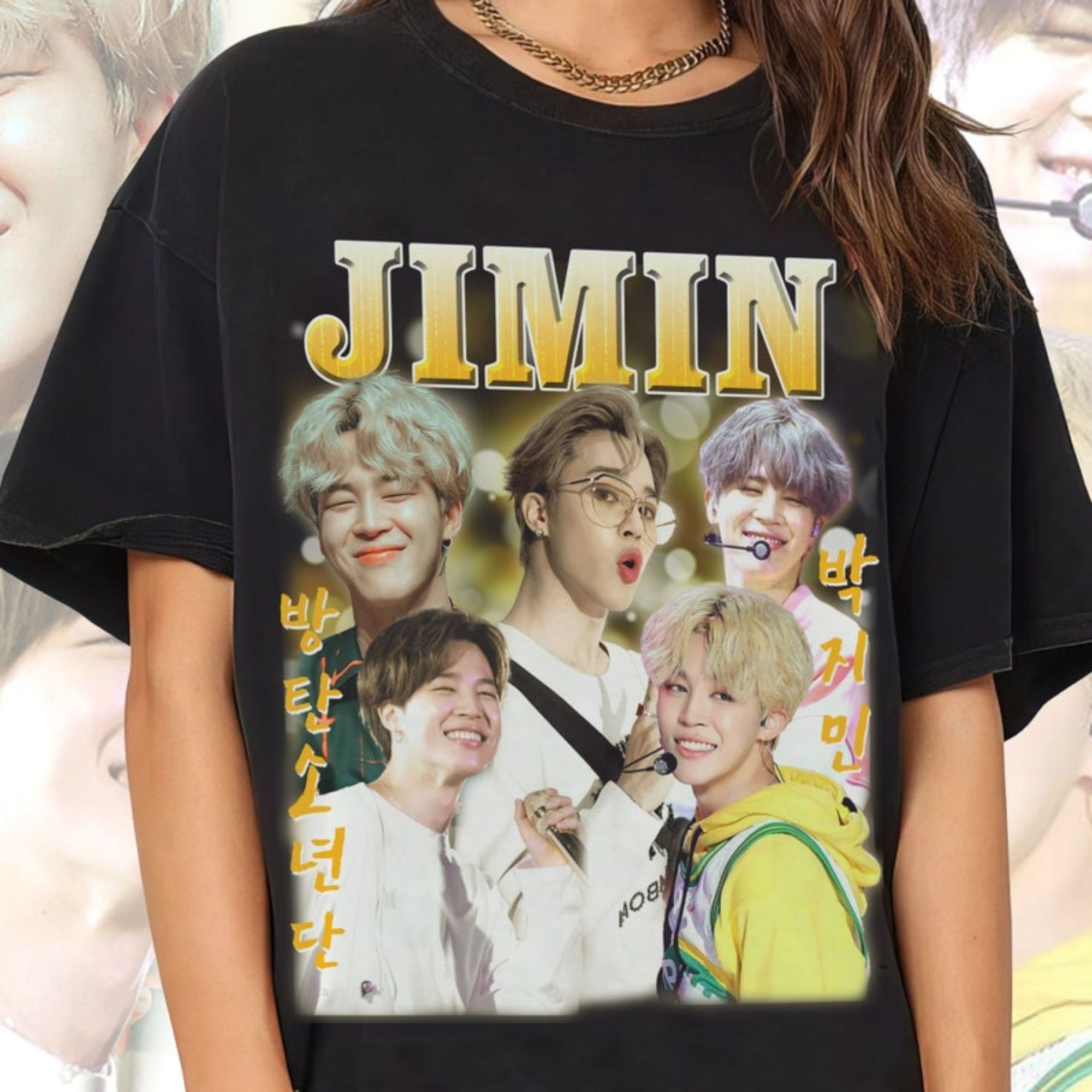 jimin shirt vintage 90s style shirt unisex homage t shir | Inspire Uplift