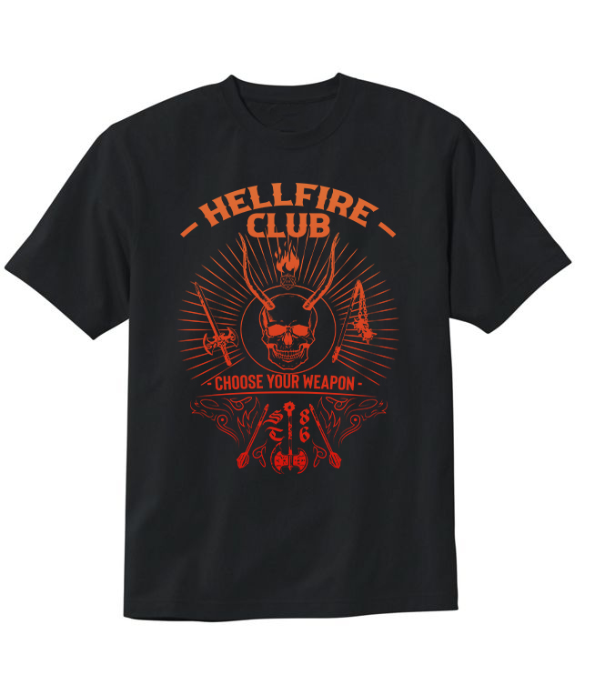 Hellfire Club Stranger Things T-Shirt | Inspire Uplift