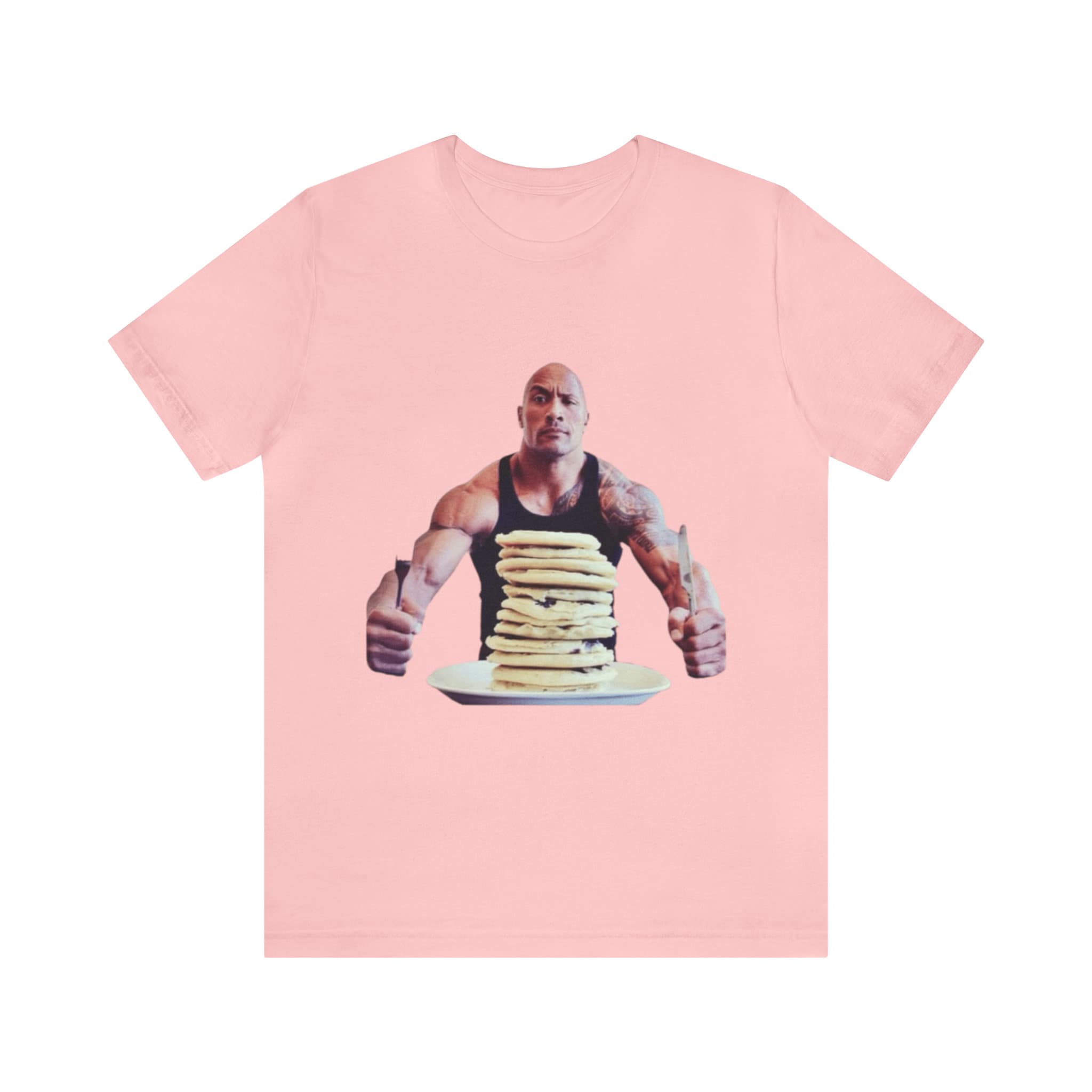 Dwayne The Rock Johnson Eats Pancakes Meme Funny Shirts, P | Inspire Uplift