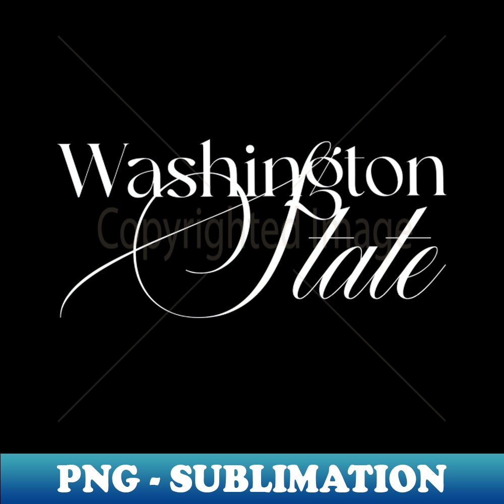 Washington State word design - Elegant Sublimation PNG Downl | Inspire ...